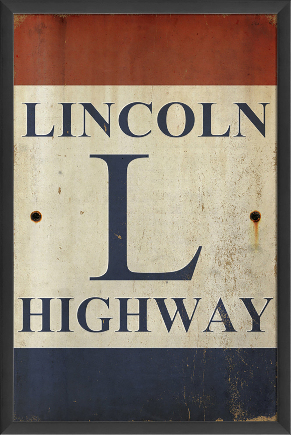 The Artwork Factory Sign Lincoln Highway Framed Textual Art - Wayfair ...