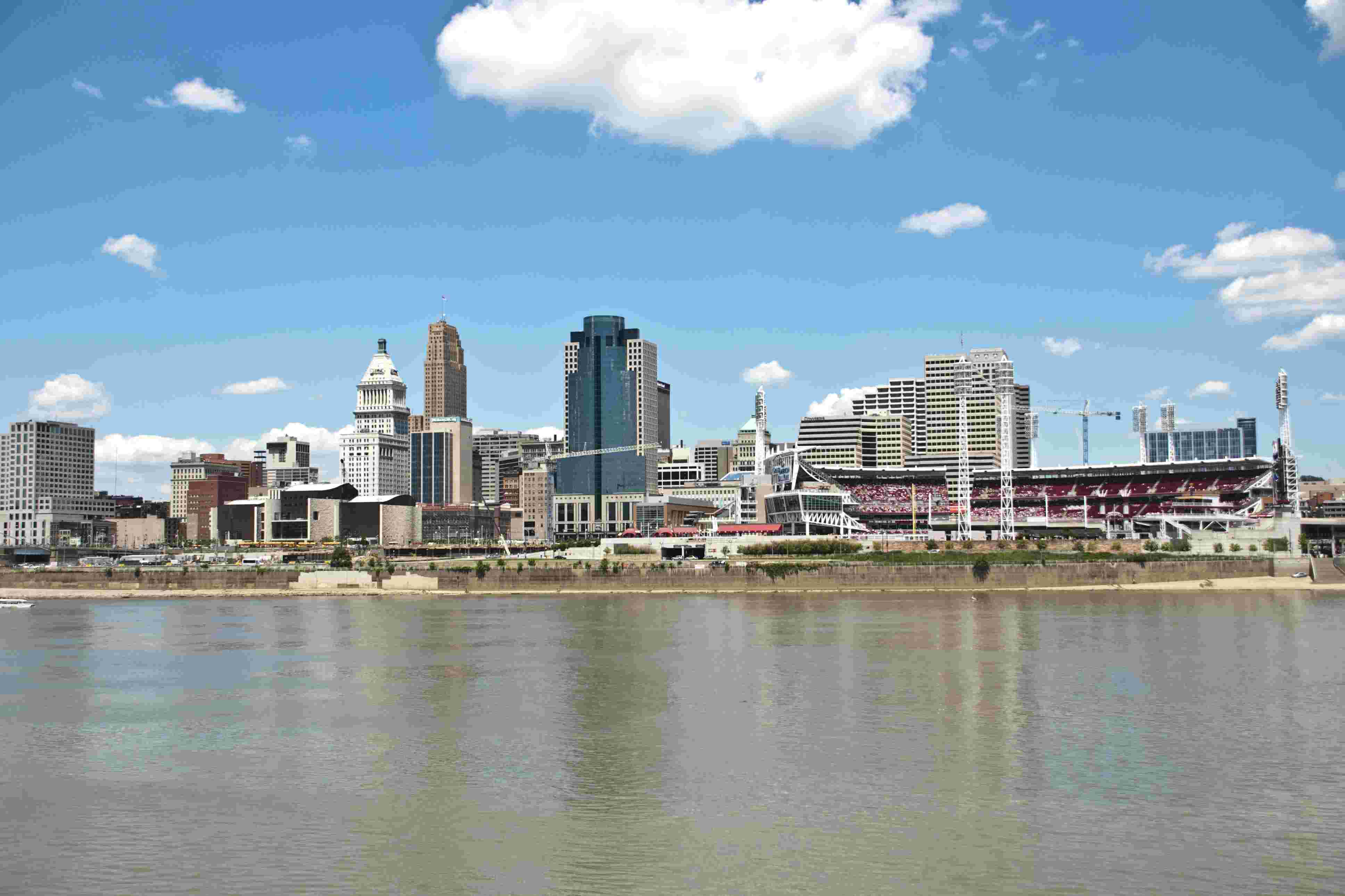 Ebern Designs Cincinnati Cityscape - Wrapped Canvas Photograph | Wayfair