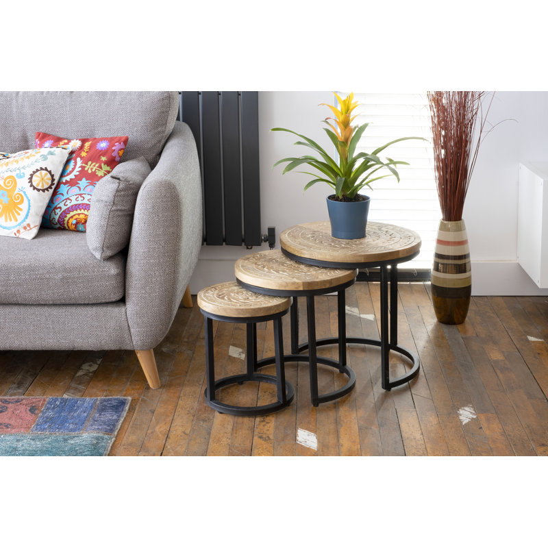 Mistana Searfoss 3 Piece Nest of Tables & Reviews | Wayfair.co.uk