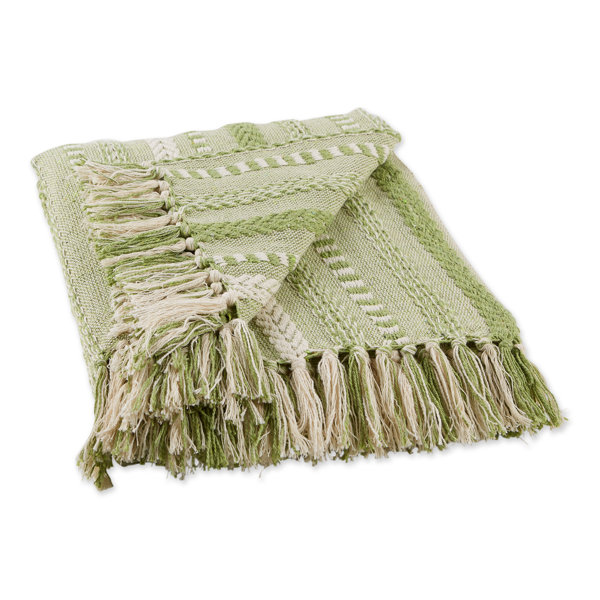 Design Imports Braided 100% Cotton Throw & Reviews | Wayfair