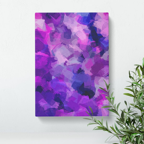 Metro Lane Fade Into The World Abstract - Wrapped Canvas Painting ...