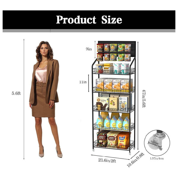 Hokku Designs Retail Snack Display Stand, 5 Tier Snack Candy Potato ...