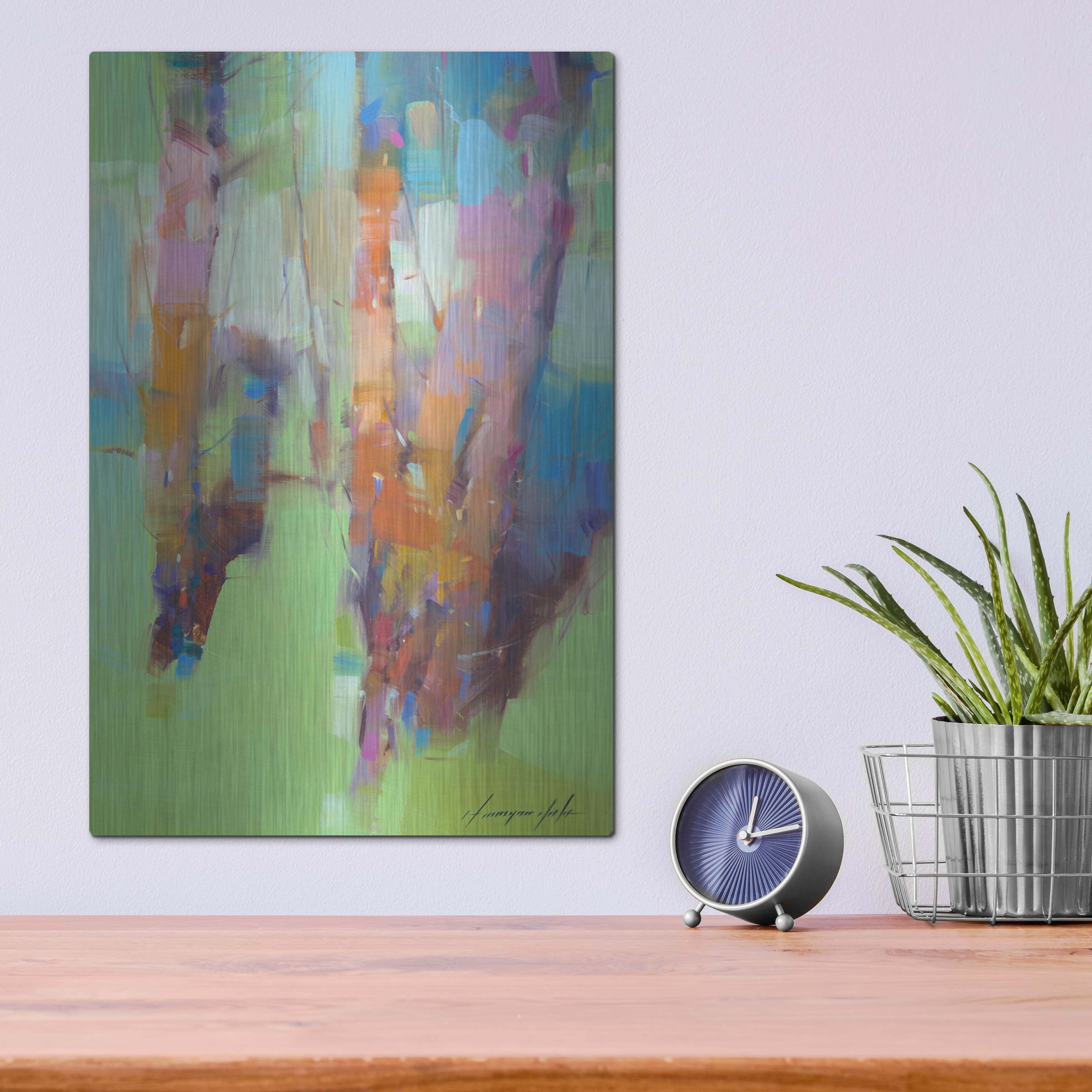 Ivy Bronx 'Spring Trees' by Vahe Yeremyan Metal Wall Art | Wayfair