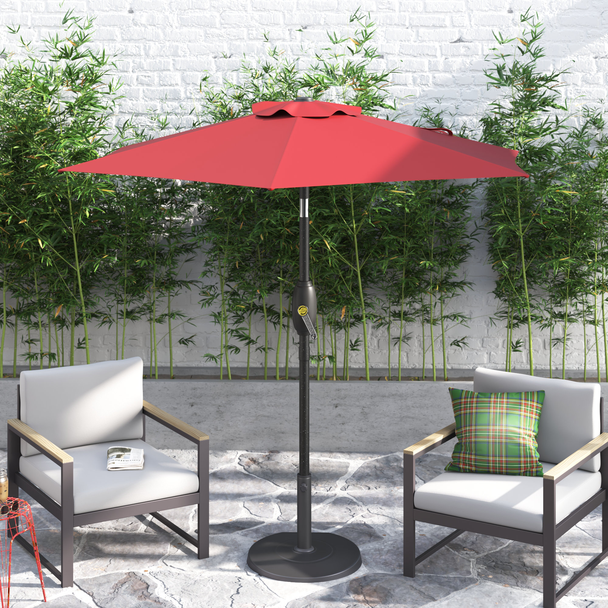 Steelside™ Auman 90" Market Umbrella without Stand "& Reviews" | Wayfair