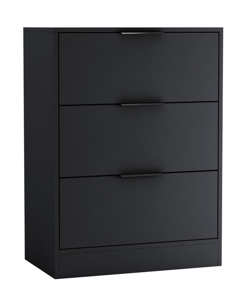Latitude Run 60cm Chest of 3 Drawers Compact Storage Bedside Cabinet ...