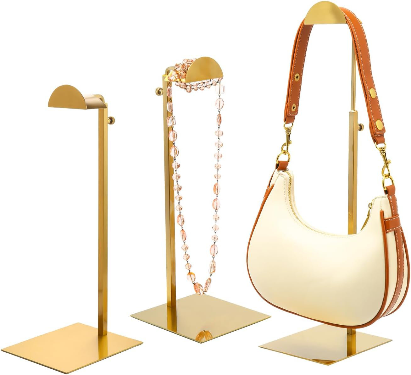 Hokku Designs 3 Pack Purse Display Stands, Adjustable Height | Wayfair