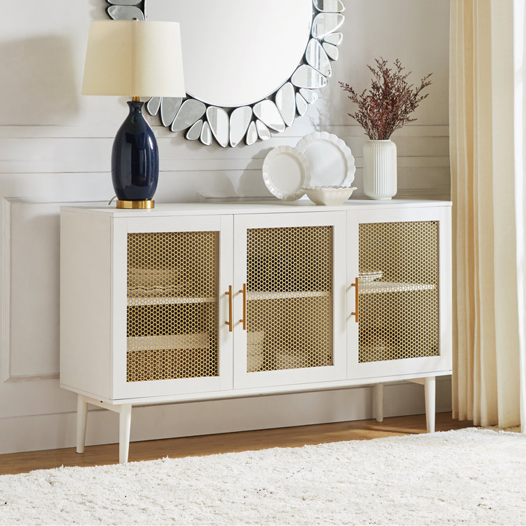 Bahid 54'' Modern Storage Sideboard with 2 Adjusted Shelves