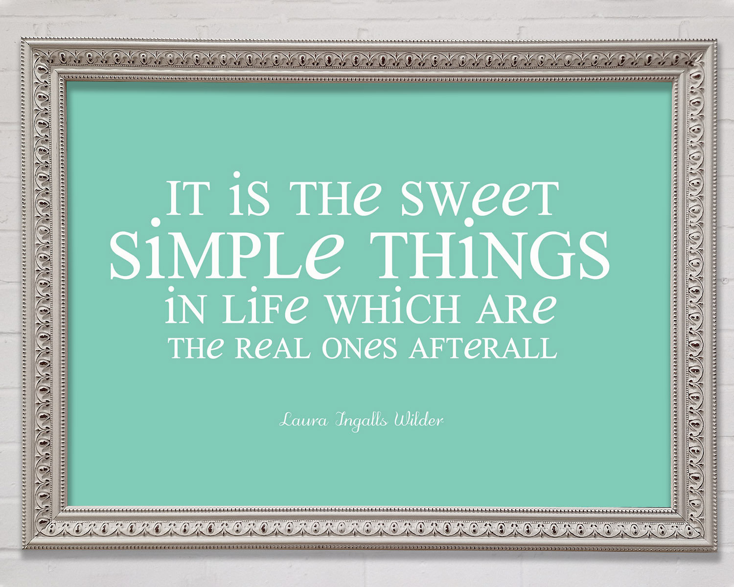 Bright Star Motivational Quote Laura Wilder It Is The Sweet Simple ...