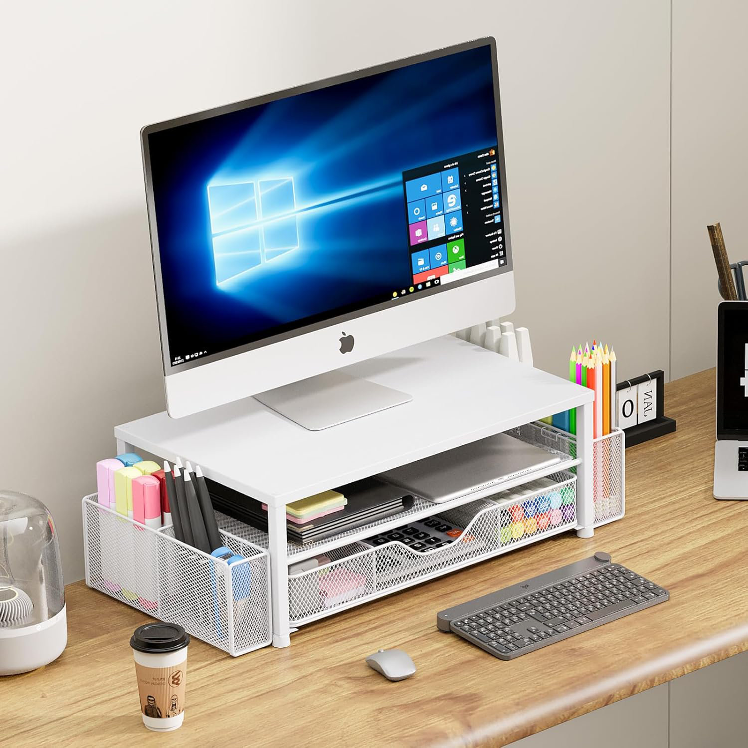 Hokku Designs Desk Organizers And Accessories, 2-Tier Computer Monitor ...