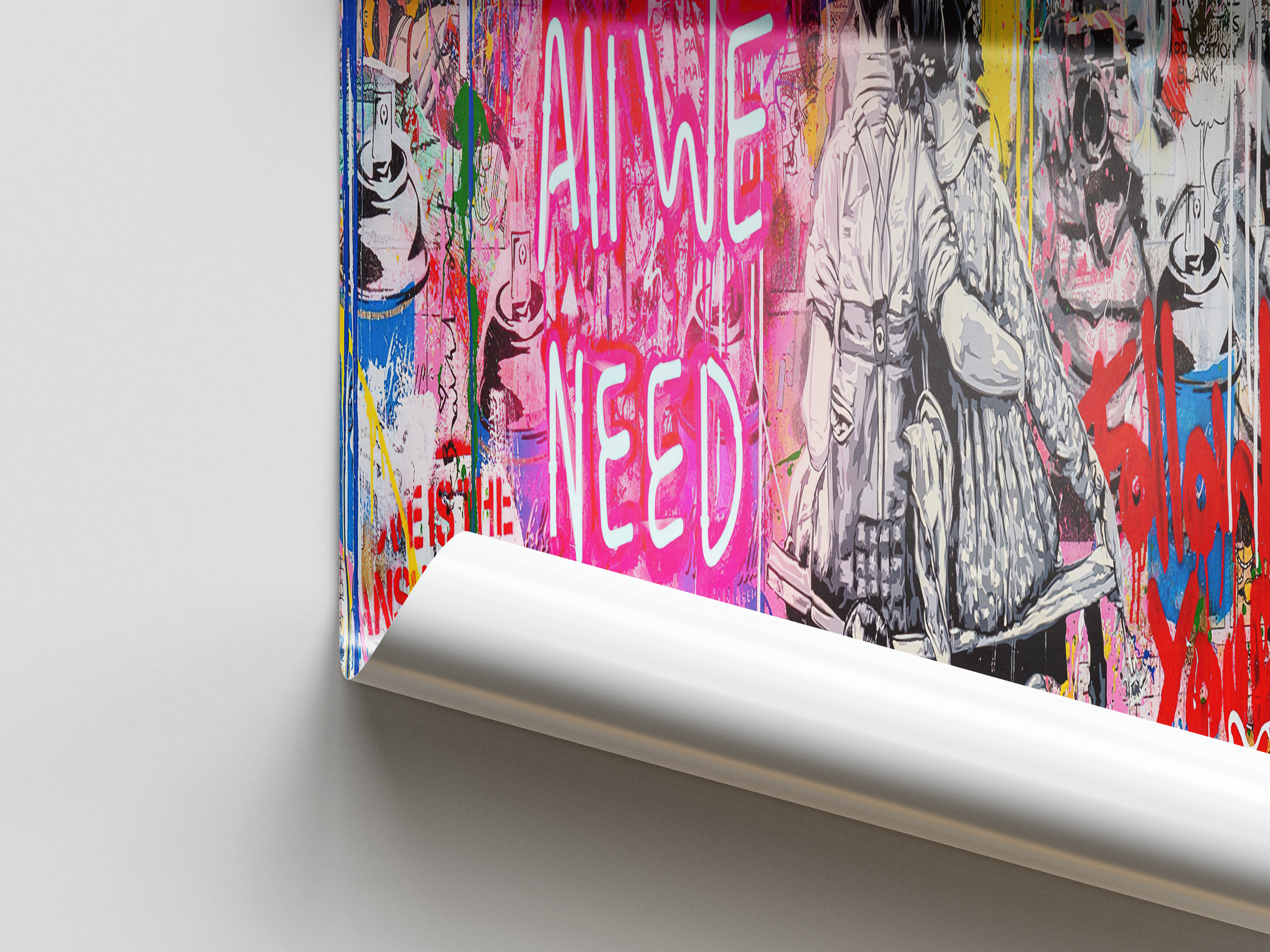 Winston Porter Contemporary Love Graffiti Canvas Art Print - Street ...