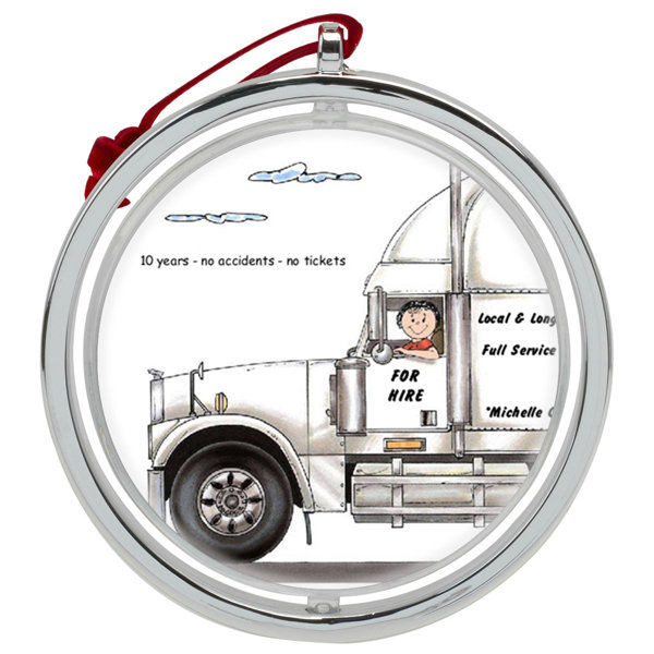 Printed Perfection Personalized Truck Driver, 18 Wheeler - Female ...