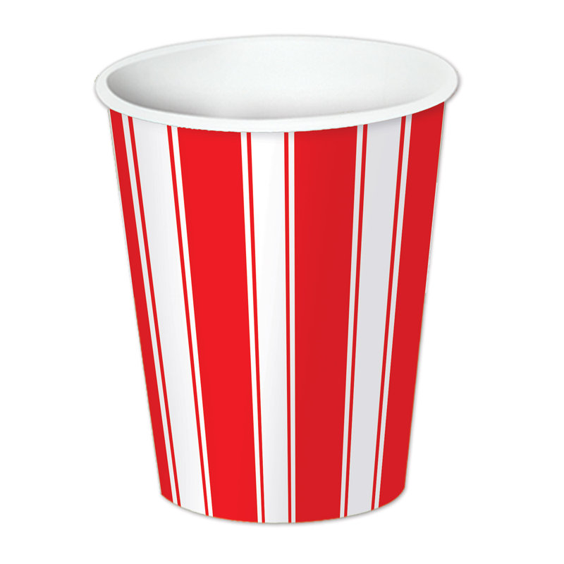 Beistle Red & White Stripes Beverage Cups | Wayfair