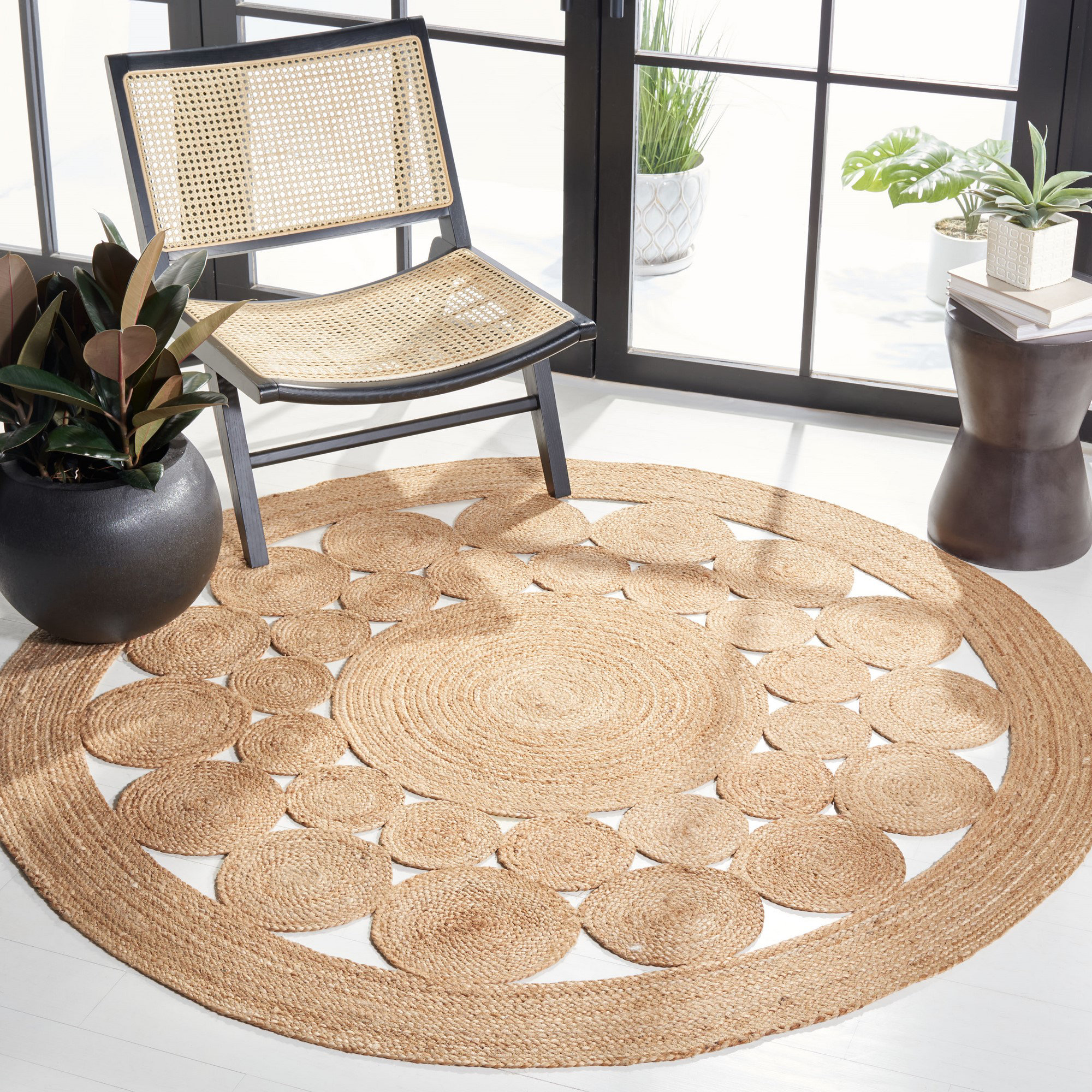 Bay Isle Home™ Cantin Natural Fiber Flat Weave Jute Solid Color Rug ...