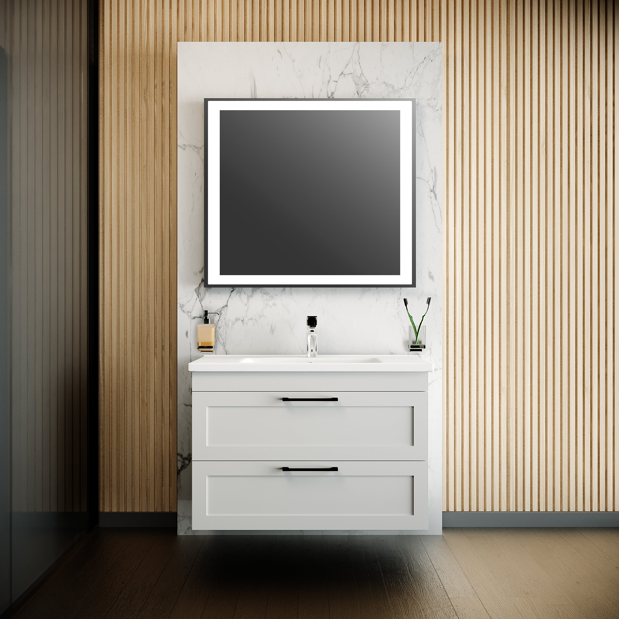 Latitude Run® Janaria Modern Wall Mounted Bathroom Vanity With ...