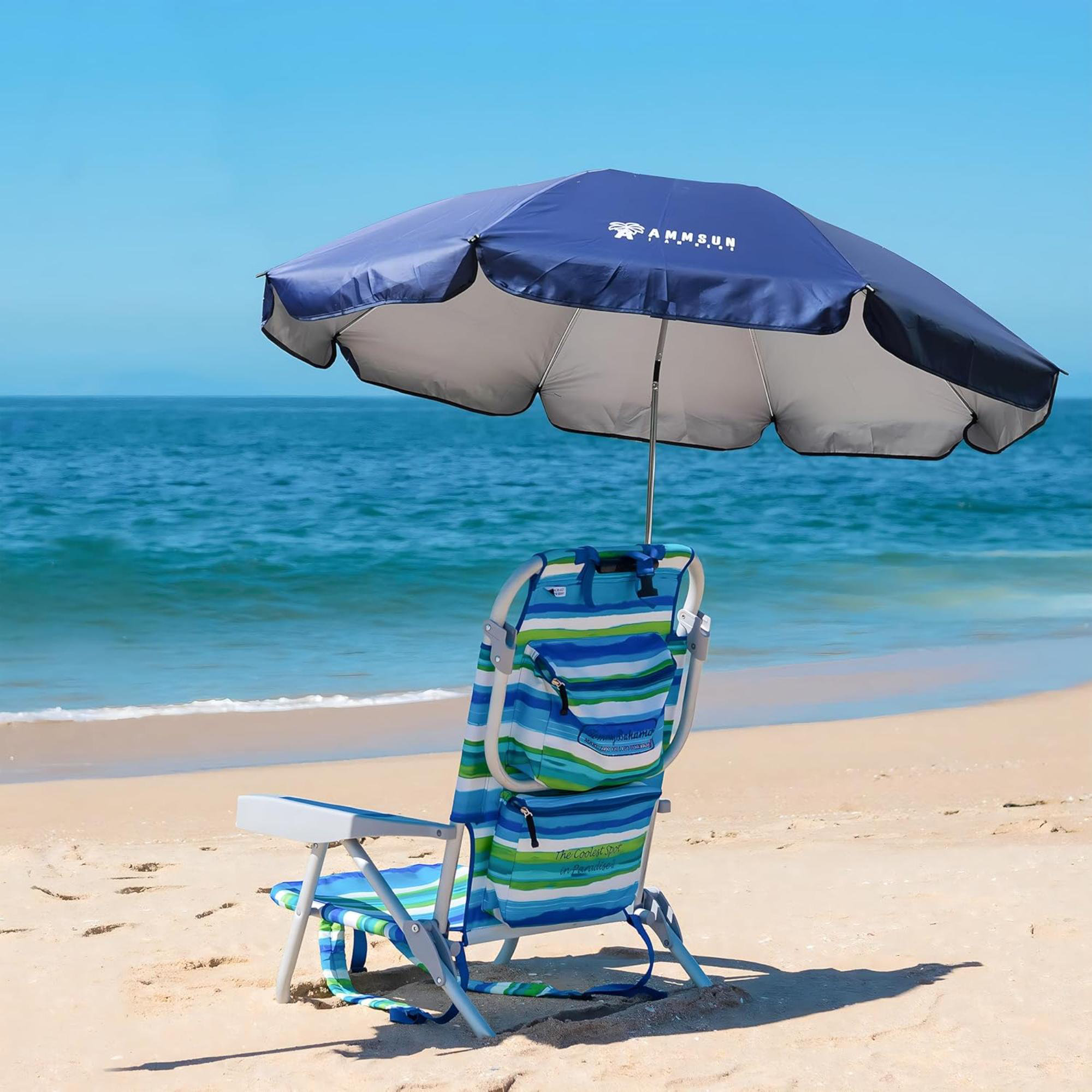 Ebern Designs Umbrella With Universal Clamp Adjustable Portable Clamp ...