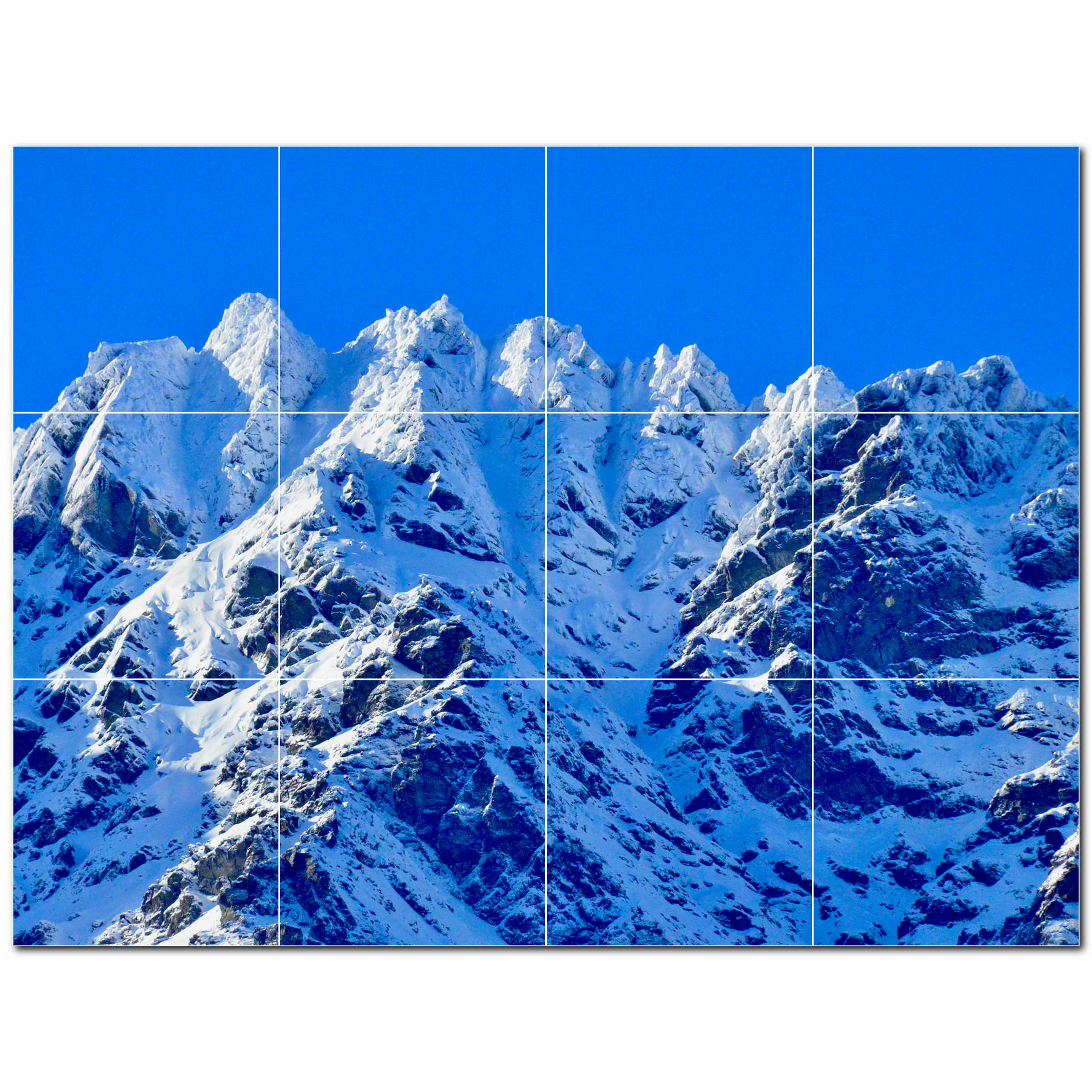Picture-Tiles.com 32" x 24" Ceramic Mountains Photo Decorative Mural ...