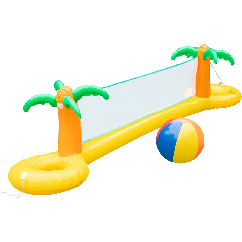 Priyet Inflatable Palm Tree Volleyball Set w/Ball-12 ft Fun Water-Float ...