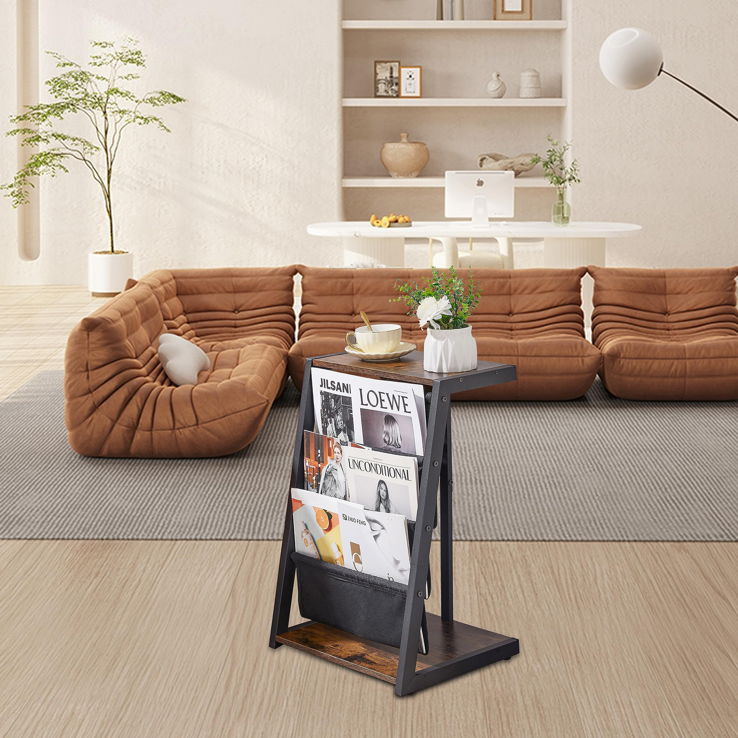17 Stories Withnell Free Standing Magazine Rack | Wayfair