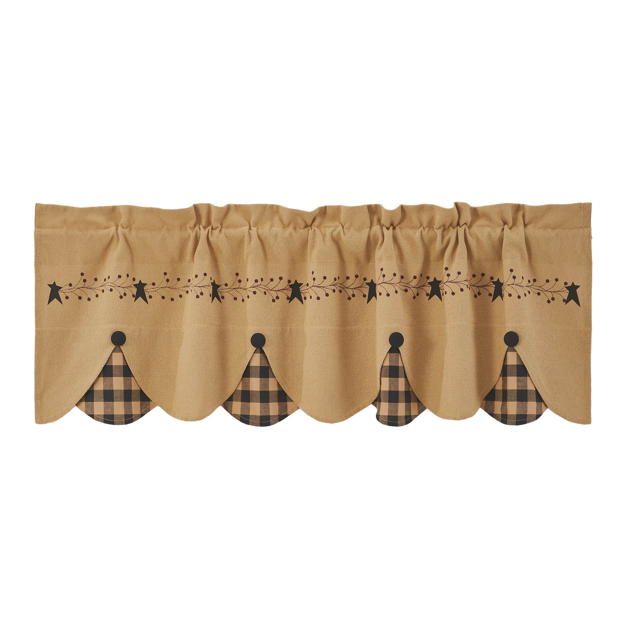 Foundry Select Leedom Scalloped Layered Valance 18x60 - Wayfair Canada