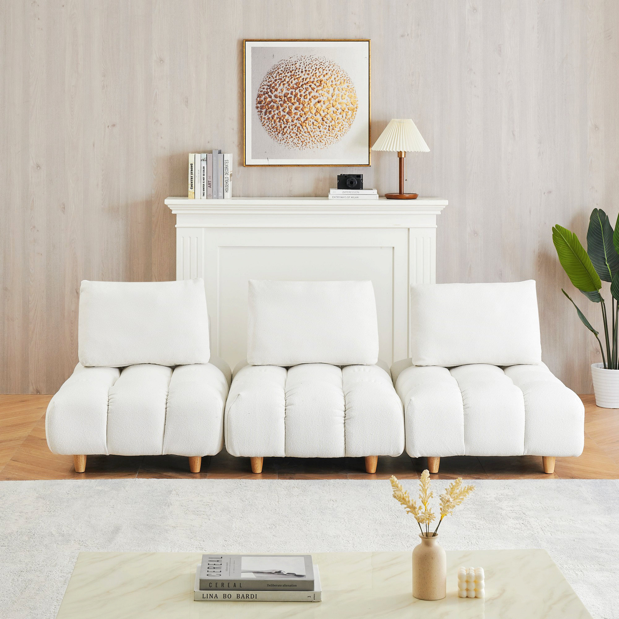 Latitude Run® Upholstered Sofa With Wood Frame, Modular Sofa For ...