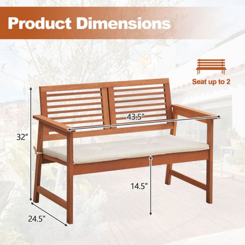 Red Barrel Studio® Barayon Outdoor Bench | Wayfair