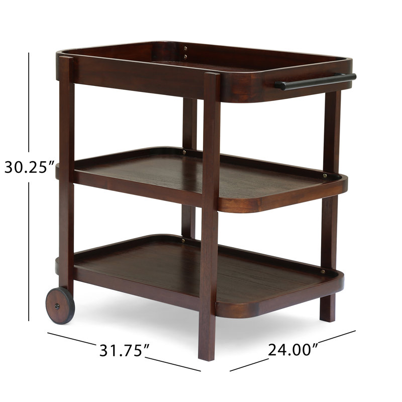 Millwood Pines Hebe Zander Valley Bar Cart & Reviews | Wayfair