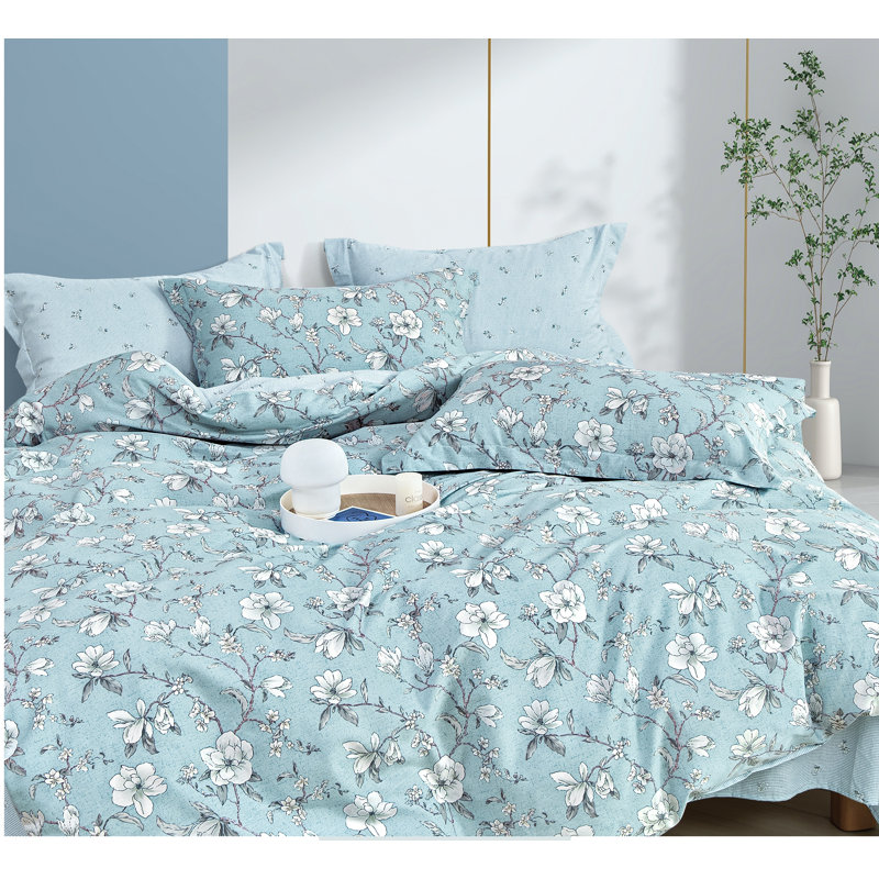 Say Yes Bedding Cotton Twill Floral Comforter Set | Wayfair