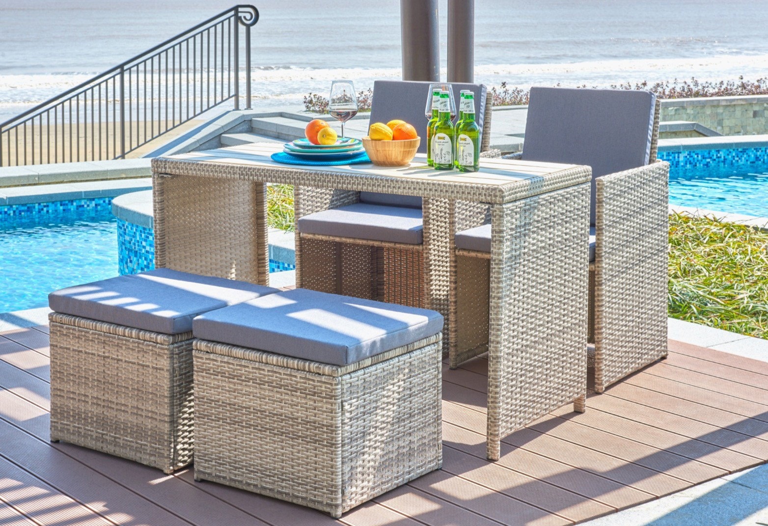 Latitude Run Beilul Rectangular 4 - Person 126cm Long Dining Set ...