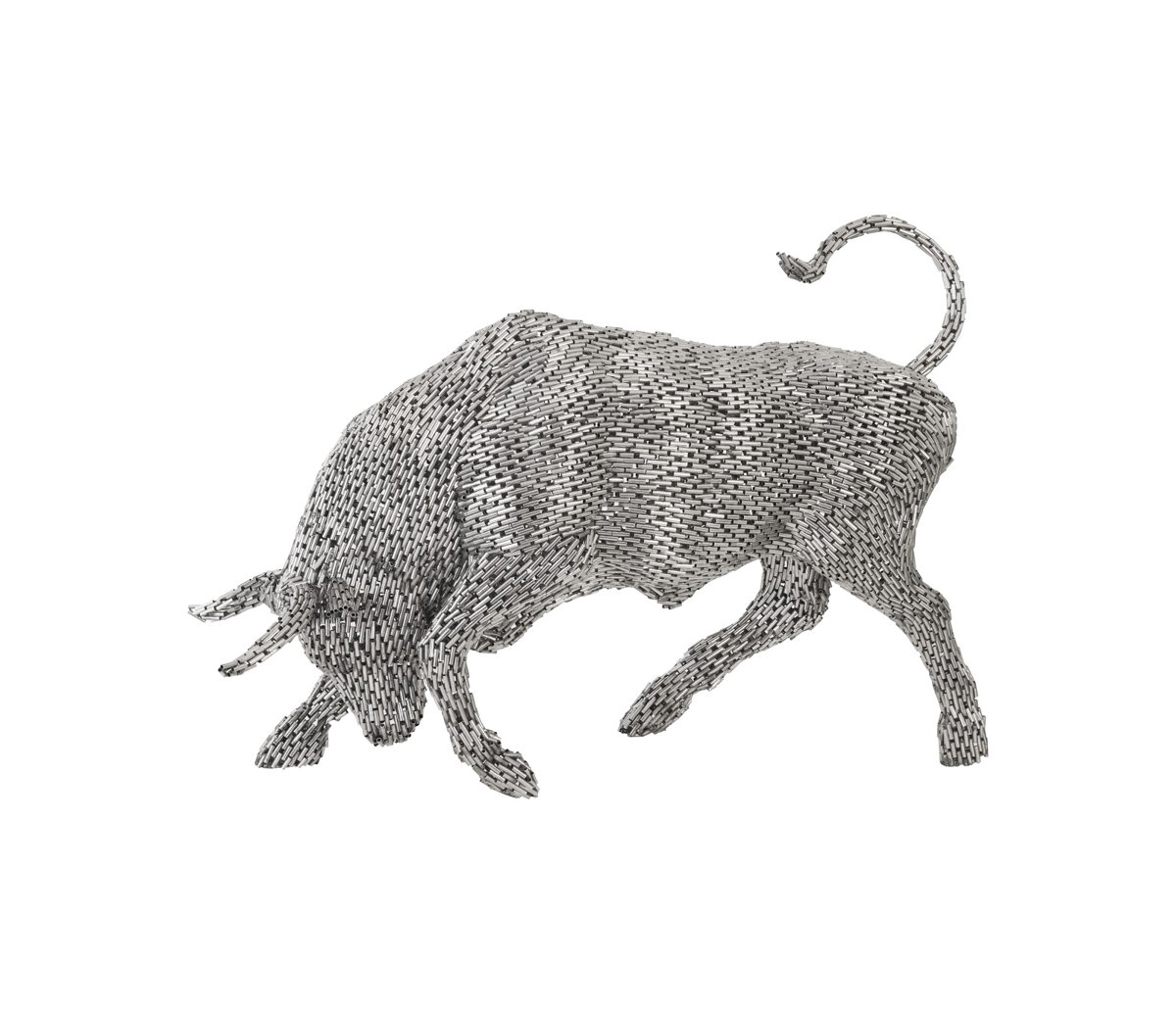 Phillips Collection Stainless Steel Bull Pipe Statue | Perigold