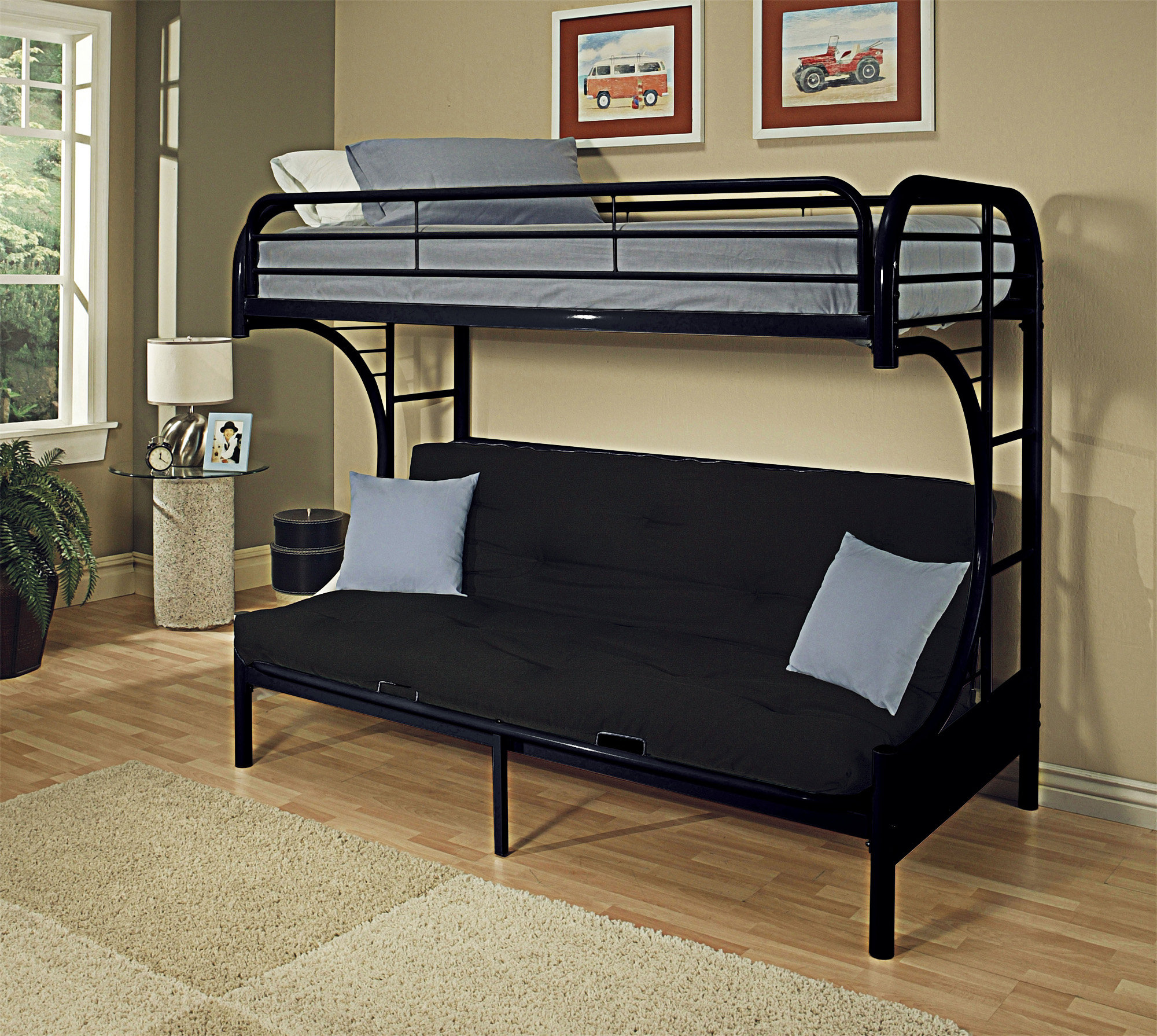 Isabelle & Max™ Twin XL/Queen Futon Bunk Bed - Wayfair Canada