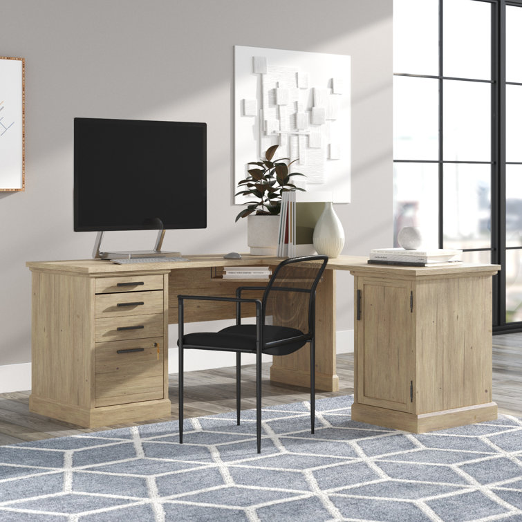 Upper Square™ Aspen Post L-Shaped Executive Desk & Reviews | Wayfair