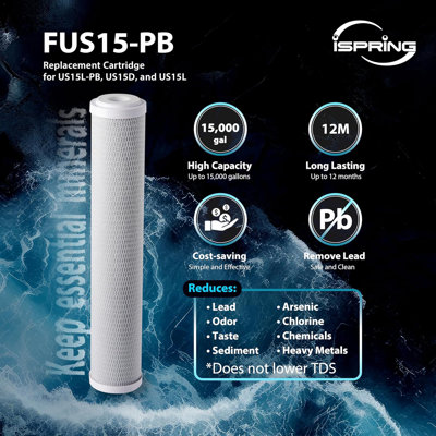 iSpring Water Systems iSpring Replacement Filter with MetSorb Media for ...