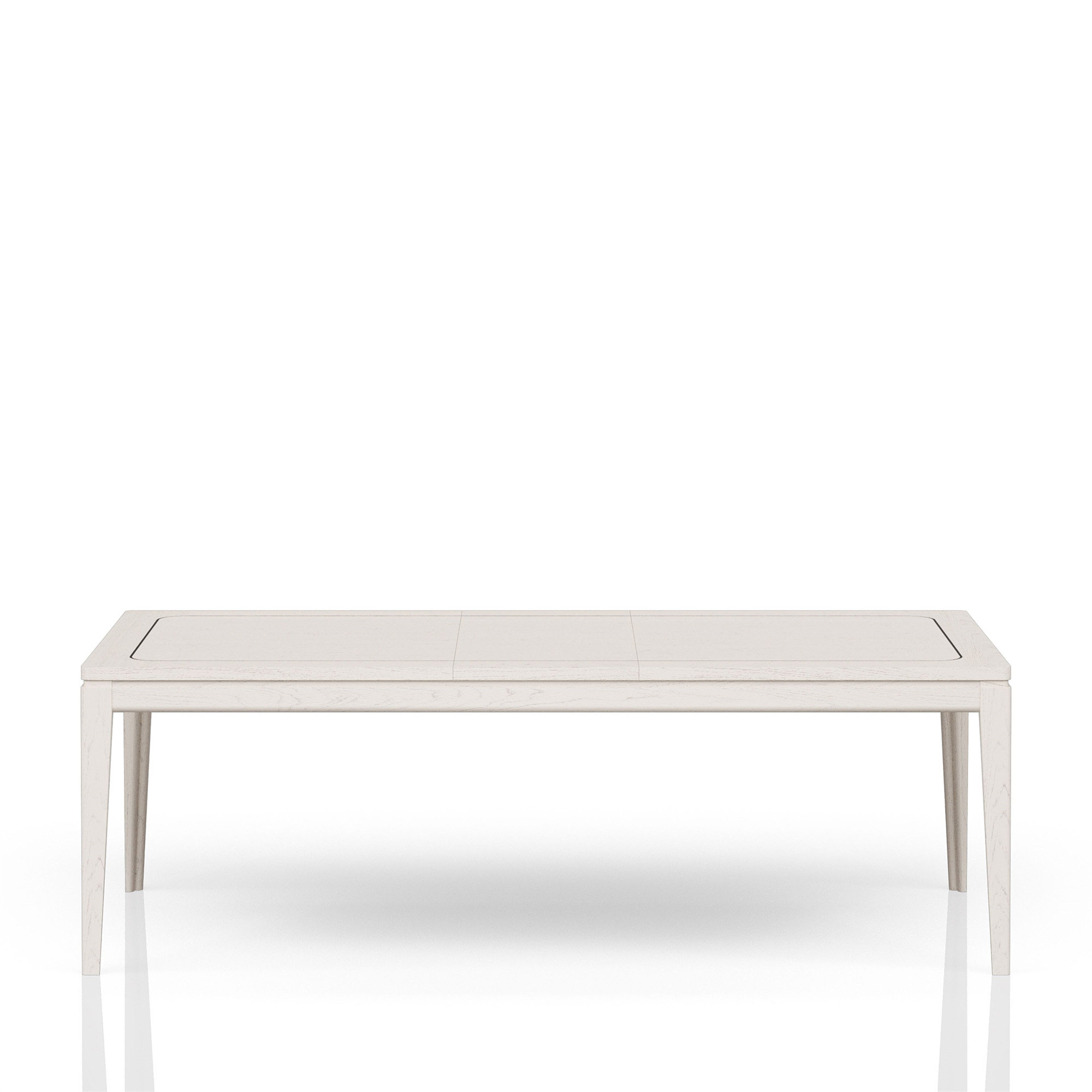 Gracie Oaks Expandable Leg Tablewith Metal Inlay | Wayfair