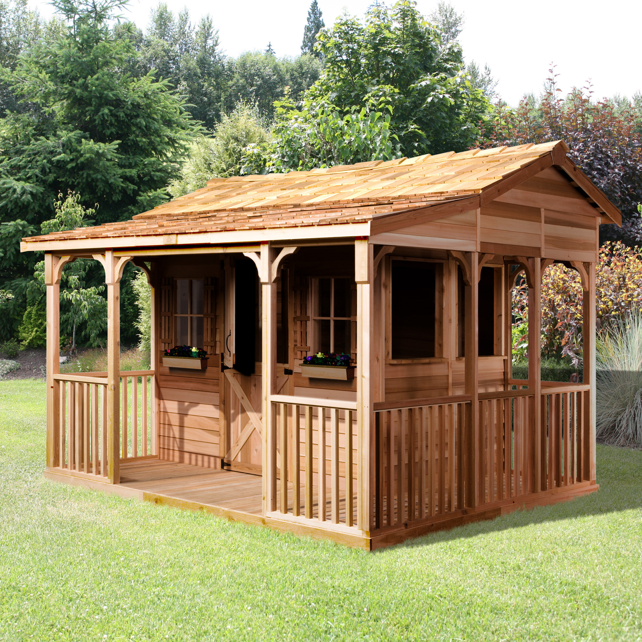 Cedarshed Cookhouse Western Red Cedar Wood Storage Shed - Wayfair Canada