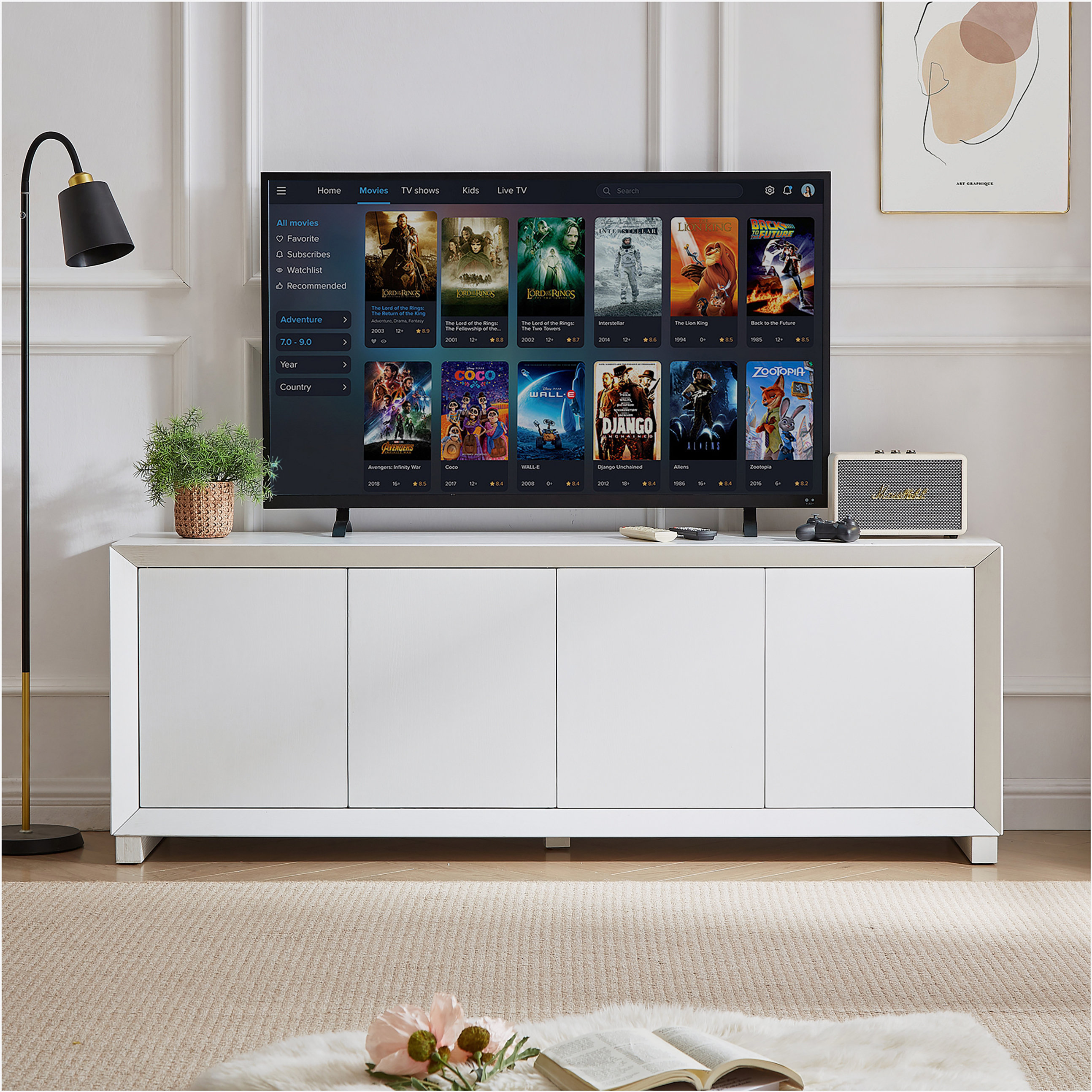 Dakota Fields Sideboard Storage Cabinet TV Stand modern style Cabinet ...