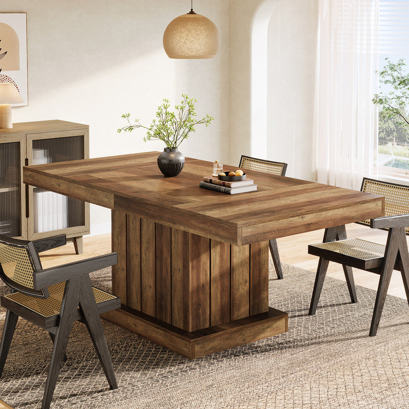 Millwood Pines 63'' Pedestal Dining Table | Wayfair