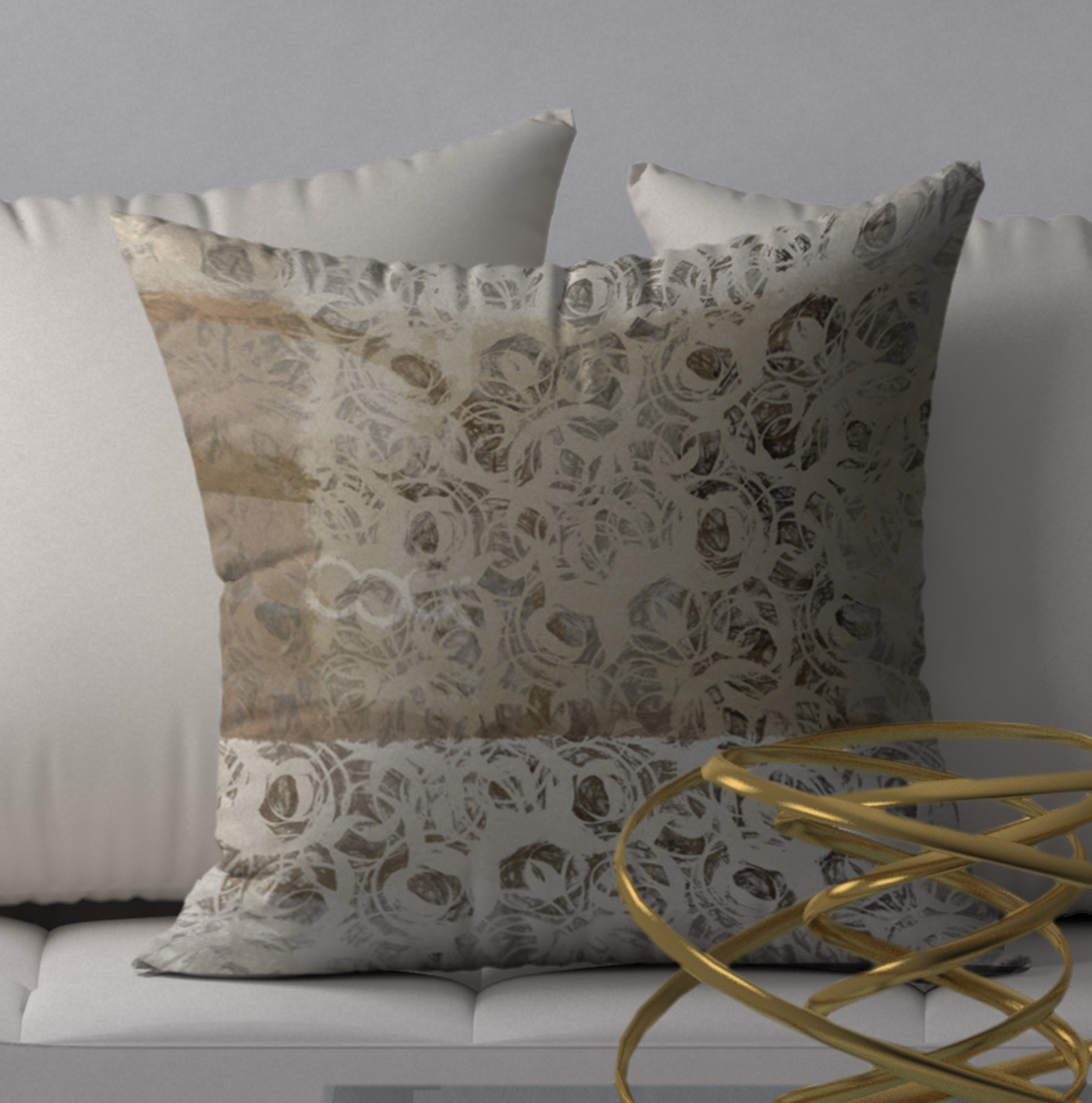 LeRoi Products Power Opulent Square Pillow Cover & Insert | Wayfair