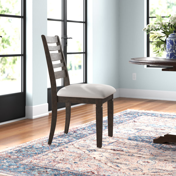 Laurel Foundry Modern Farmhouse Mellon Upholstered Ladder Back Side ...