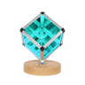 TENMIND Rotating Infinity Cube Mirror with Sound-Activated LED Lighting ...