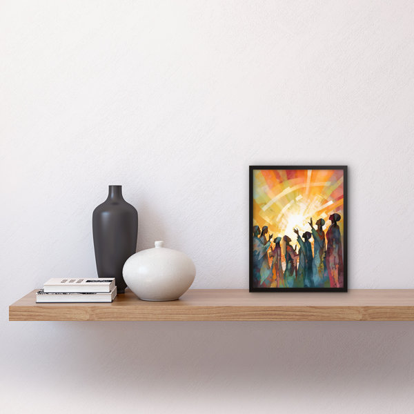 ClassicLiving Group Singing Hymns At Sunrise Abstract Female Gospel ...