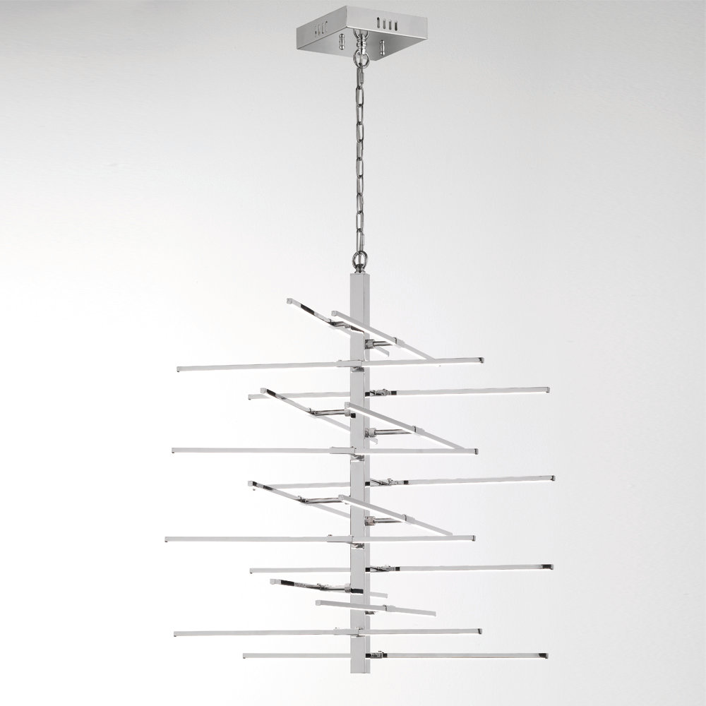 Ivy Bronx Saturn Chrome 16 Light Pendant | Wayfair.co.uk