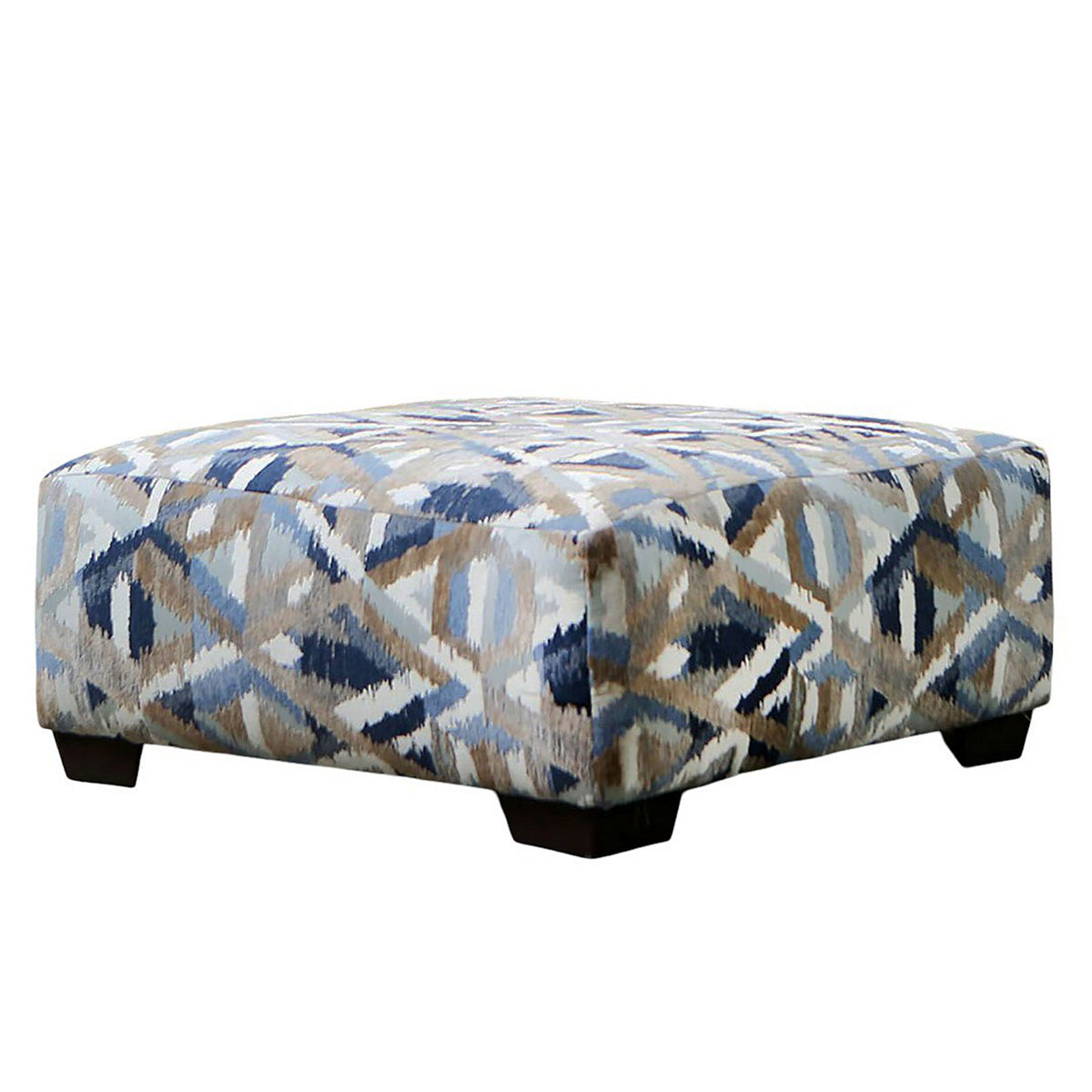 Hokku Designs Contemporary Style Square Ottoman With Plastic Legs ...