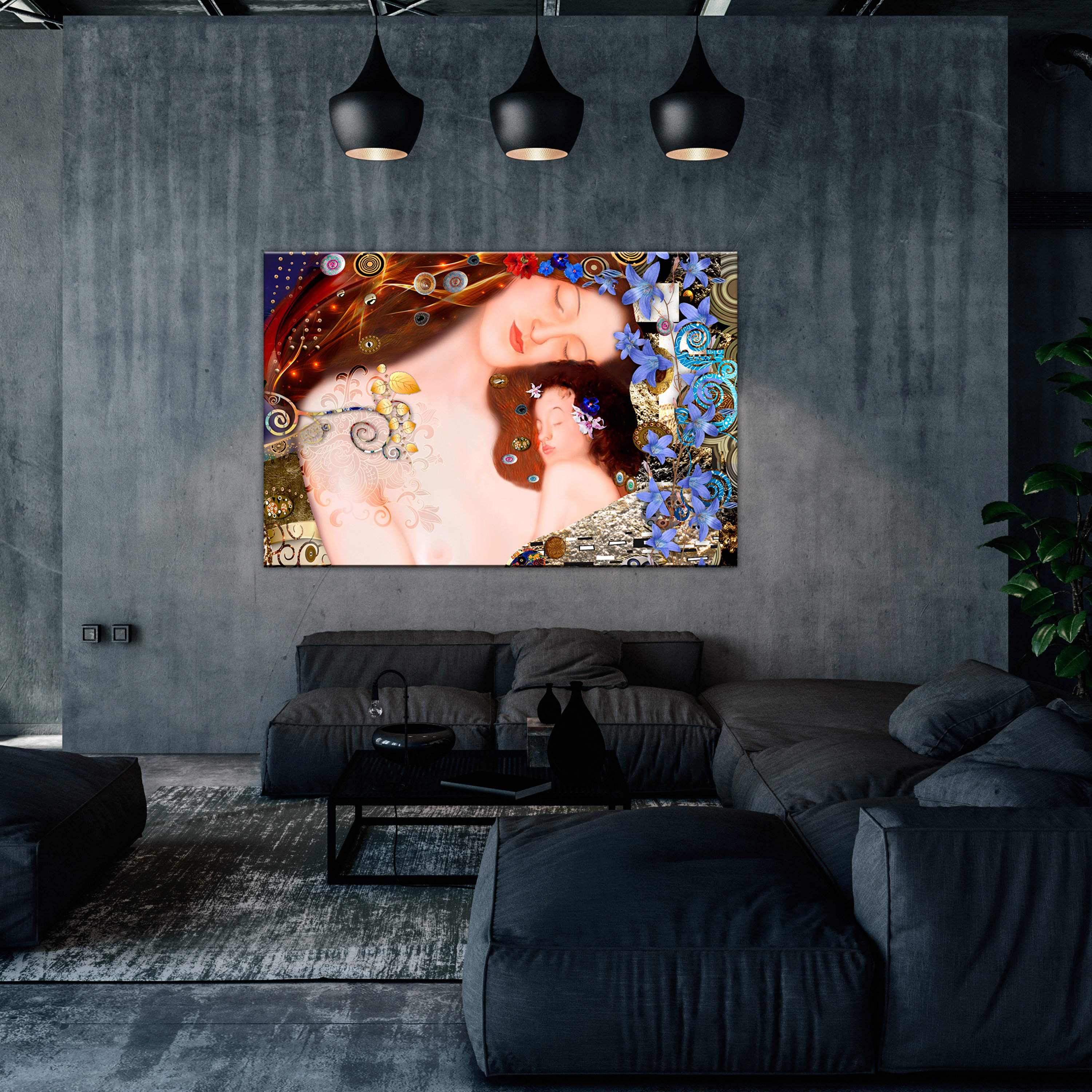 Artgeist Mother's Hug (1 Part) Wide Wall Art on Canvas | Wayfair.co.uk