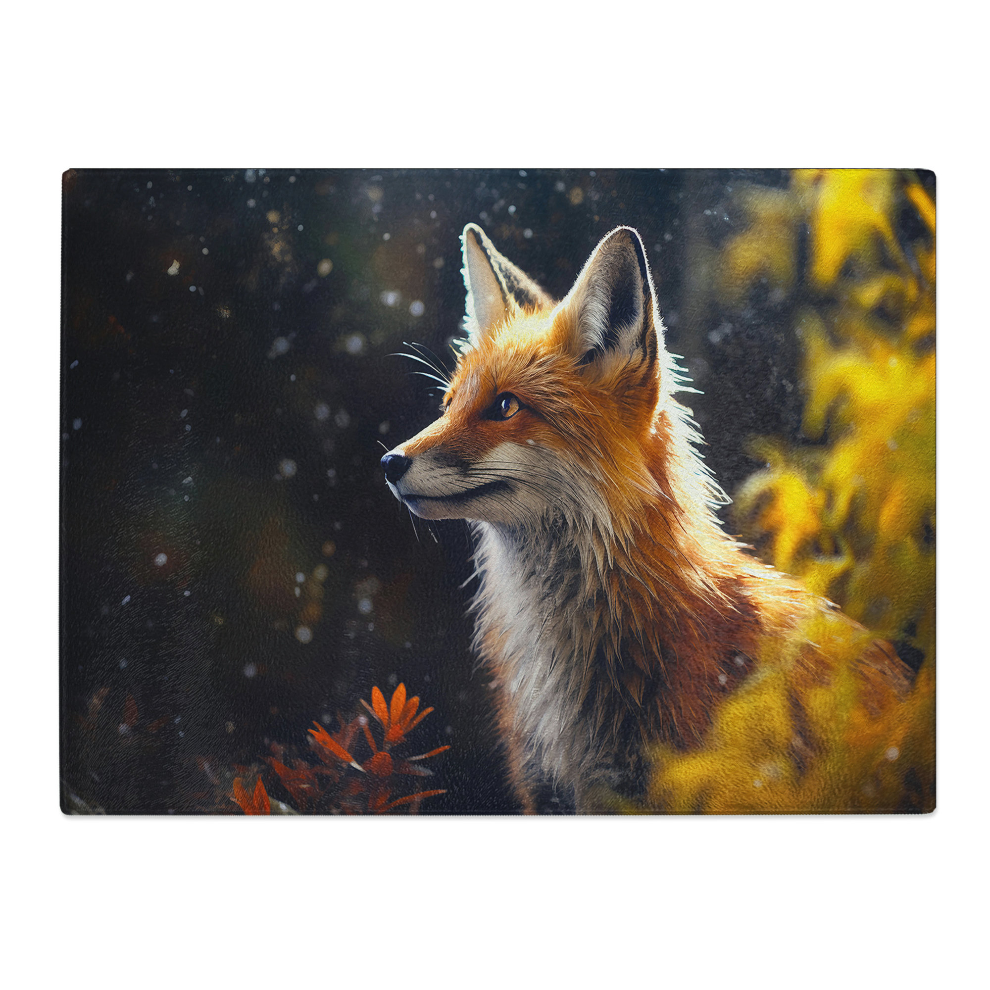 17 Stories Fox Photograph 8K Glass Chopping Board | Wayfair.co.uk