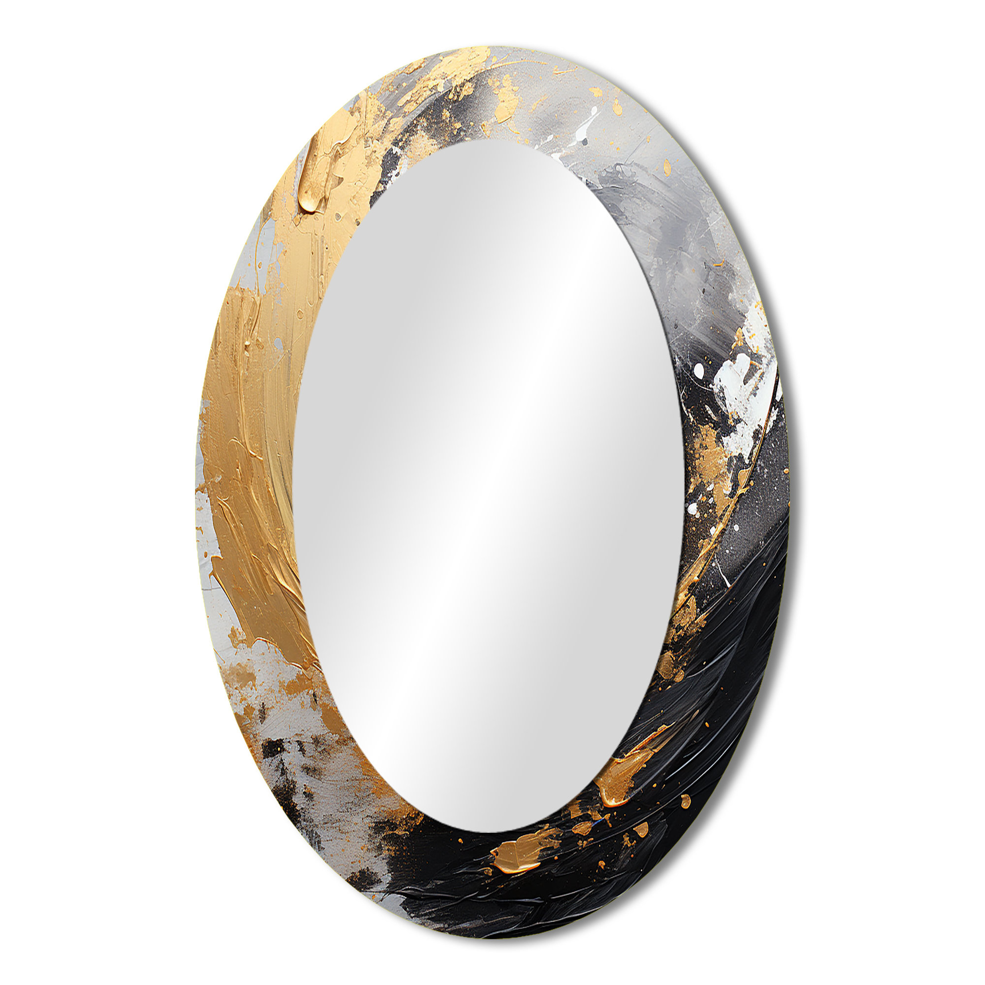 Latitude Run® Yin Yang Beyond Duality Abstract Gold And Black II ...