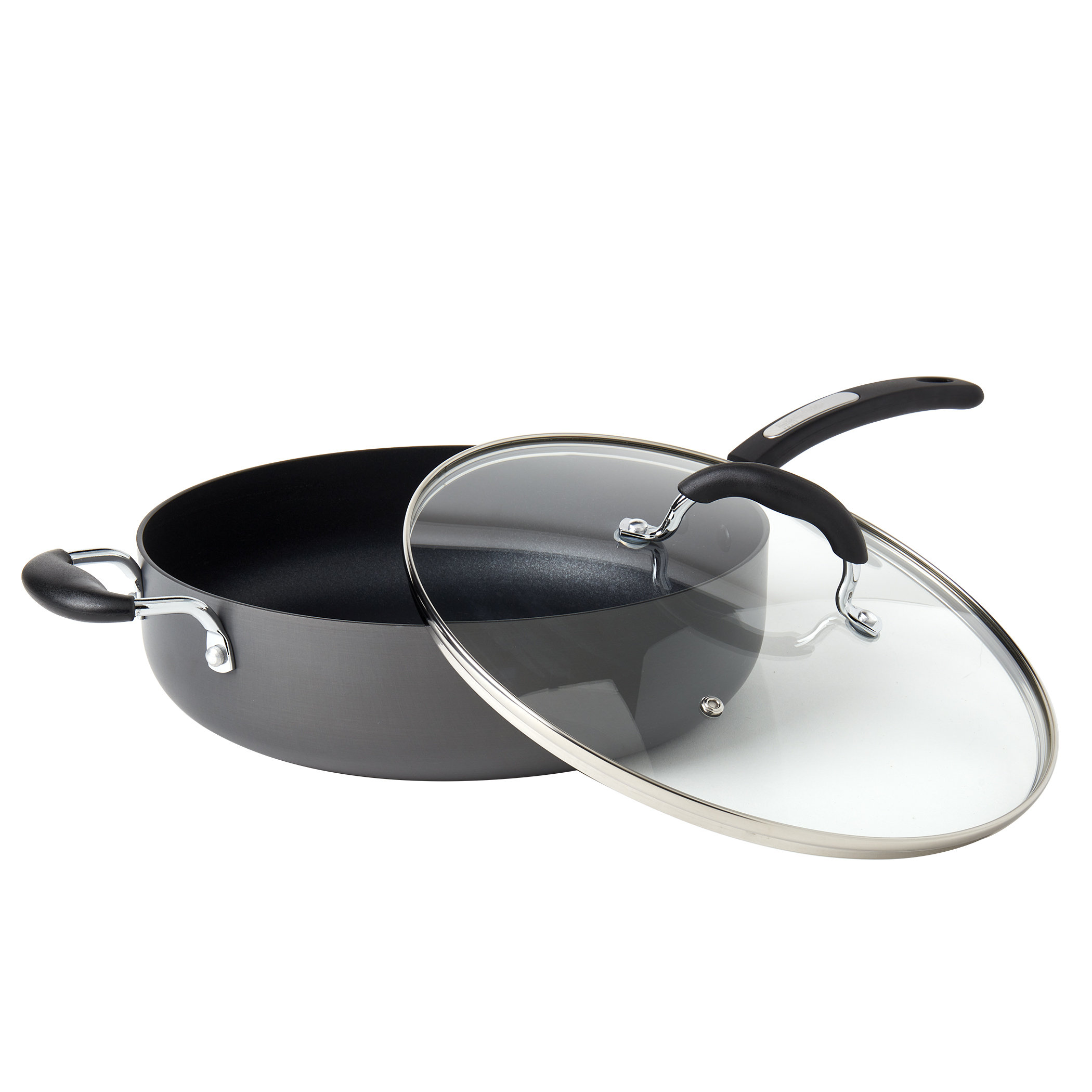 Denmark Tools for Cooks 6-Quart Nonstick Hard-Anodized Aluminum Jumbo ...