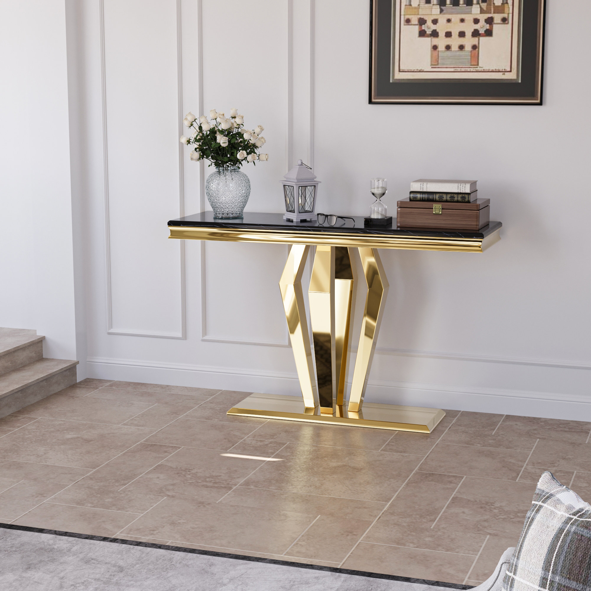 Everly Quinn Maxence 50" Console Table & Reviews - Wayfair Canada