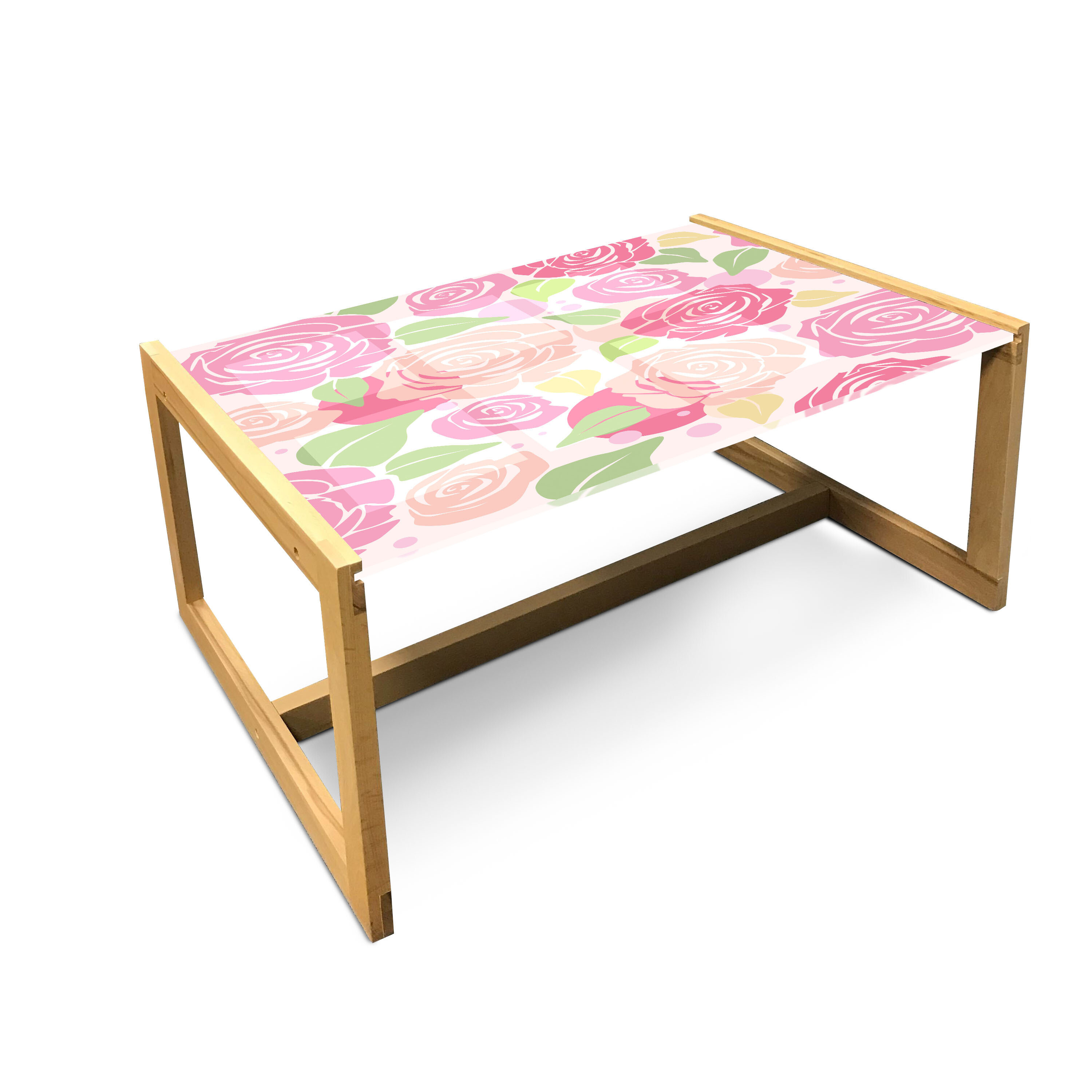 East Urban Home Rose Coffee Table, Graphic Image Of Romantic Flower ...