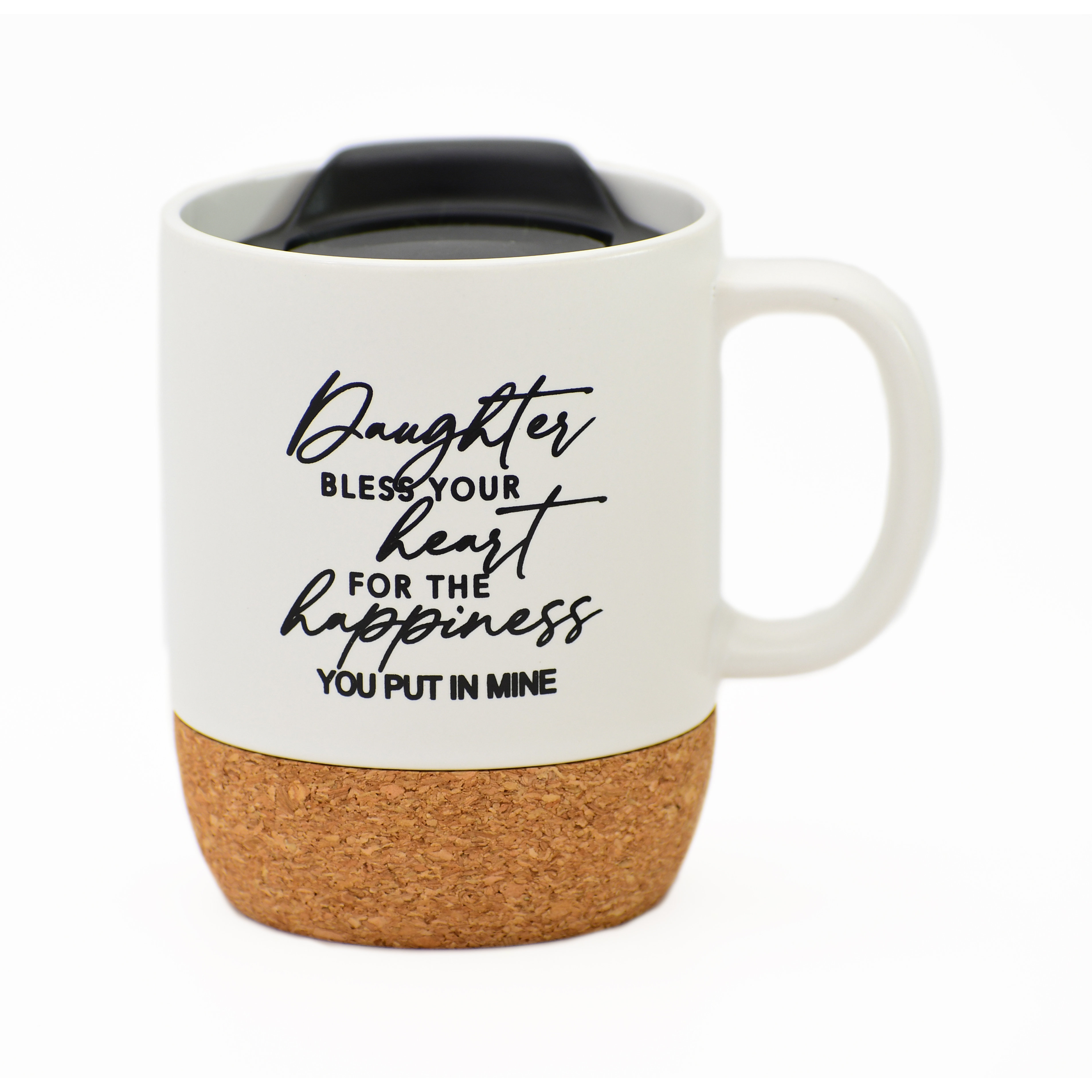 East Urban Home Daughter Designer Cork Bottom Mug With Lid - 14 Oz ...