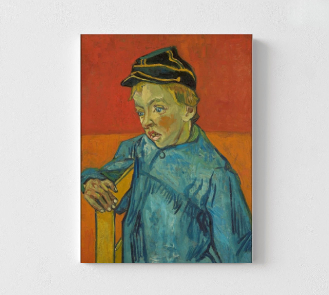 WeFrameArt The Schoolboy By Vincent Van Gogh, Kid Wall Art, School Wall ...